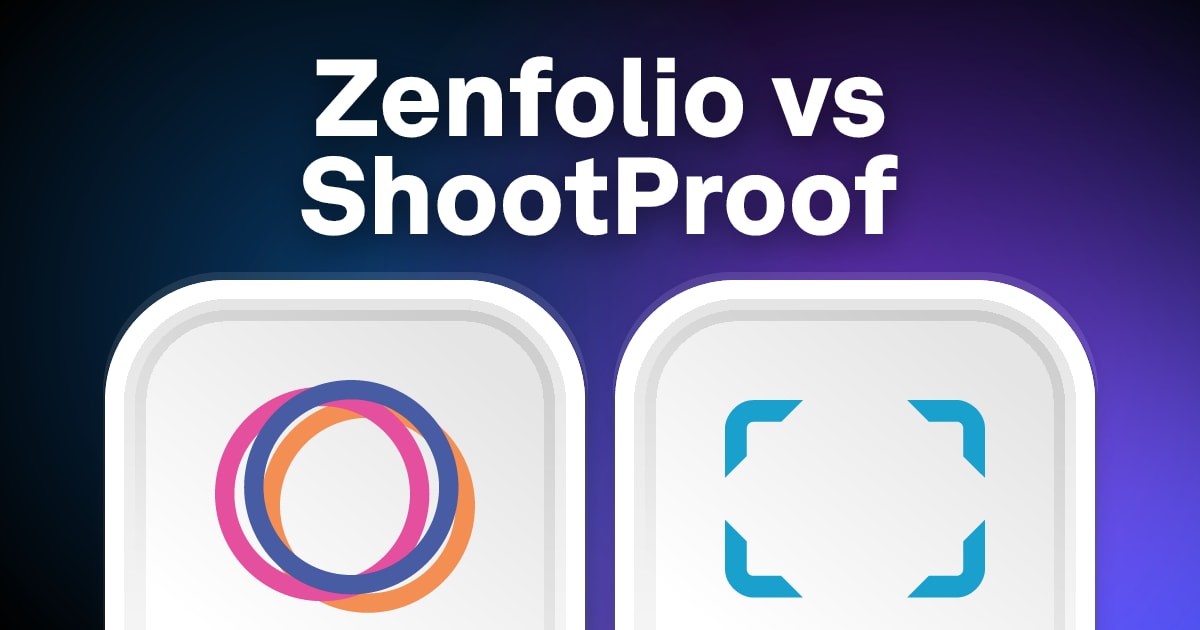 Zenfolio vs ShootProof: Compare Pricing & Features in 2026